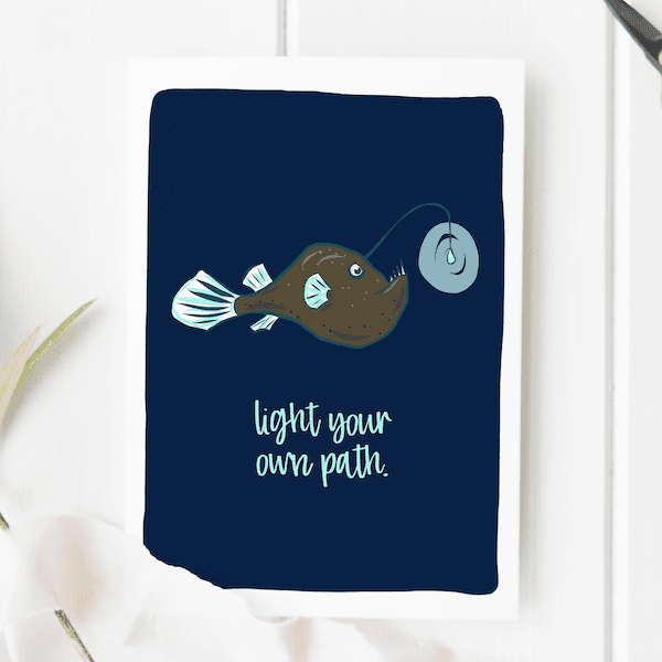Motivational Cards | Light Your Own Path Card | Made in Ireland | Cuando