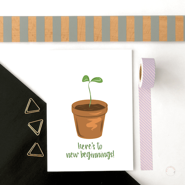 New Beginnings Card | Cards For All Occasions Made in Ireland | Cuando.ie