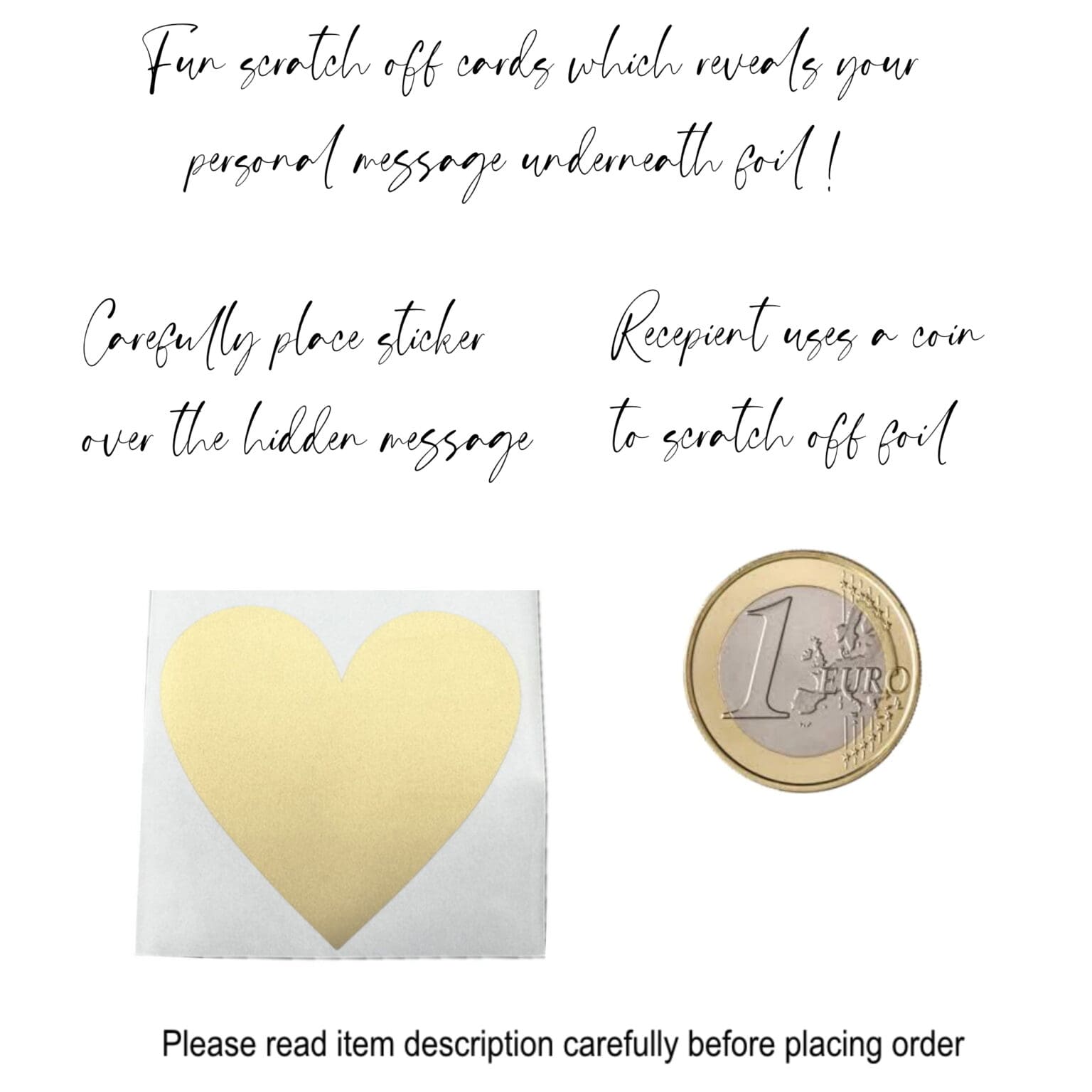 Personalised Scratch & Reveal Cards | Custom Text | Cuando
