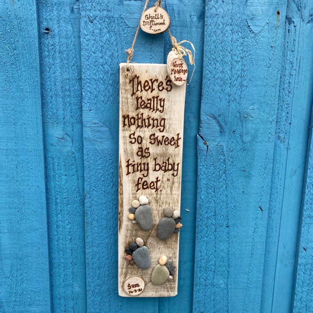 Personalised Baby Pebble Art | Made in Ireland | Cuando