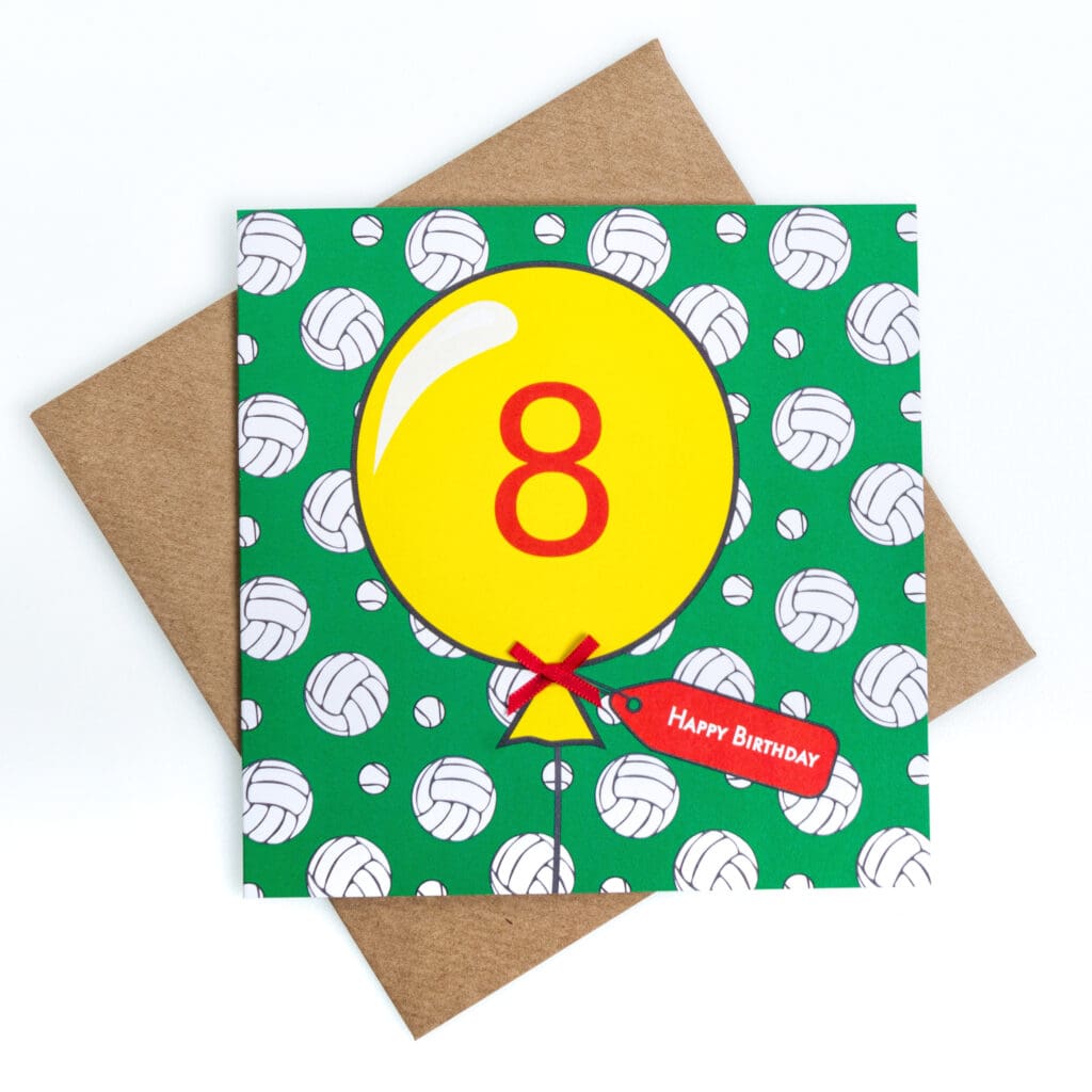 8th Birthday GAA Card | Handcrafted in Ireland | Cuando
