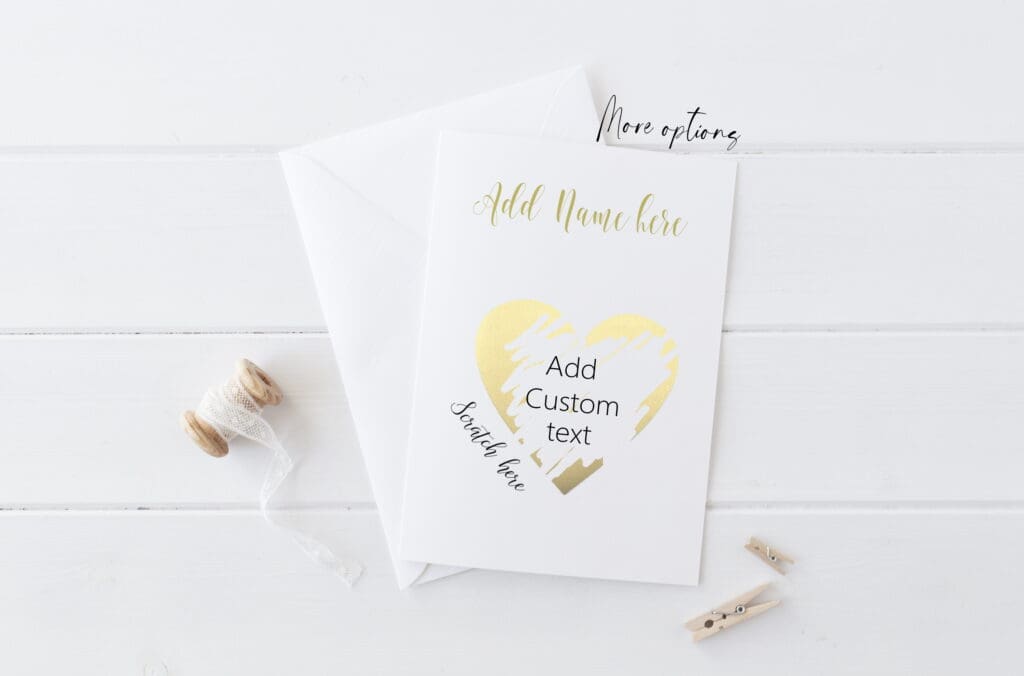 Personalised Scratch & Reveal Cards | Custom Text | Cuando