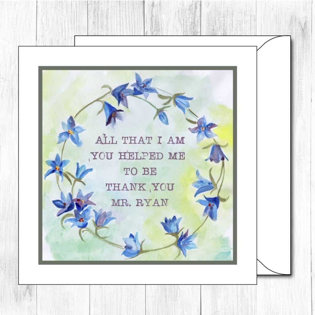 Personalised SNA Thank You Cards | Made in Ireland | Cuando